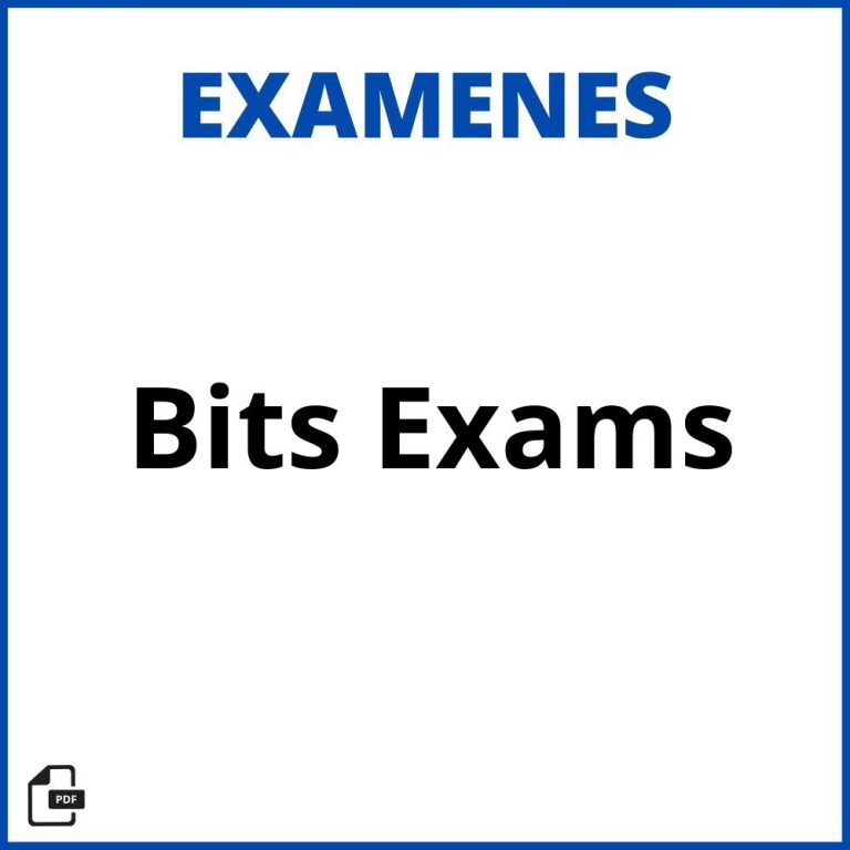 2026 Examenes Science Bits