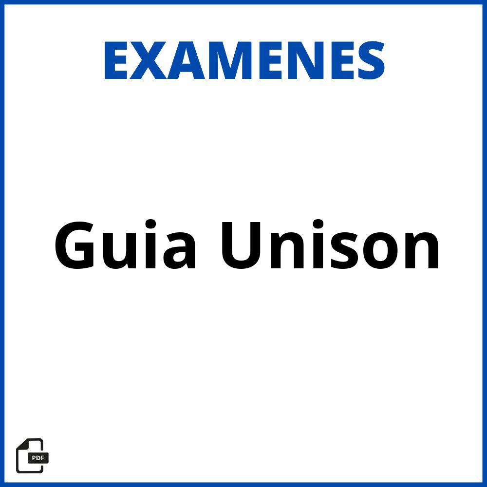 2025 Guia Examen Unison 2023