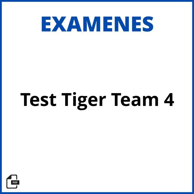 2023 Examenes Ingles 4 Primaria Tiger Team